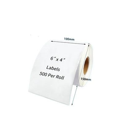 Thermal Label Printing Sticker Paper Roll 100mm x 150mm 350 Pieces Per ...