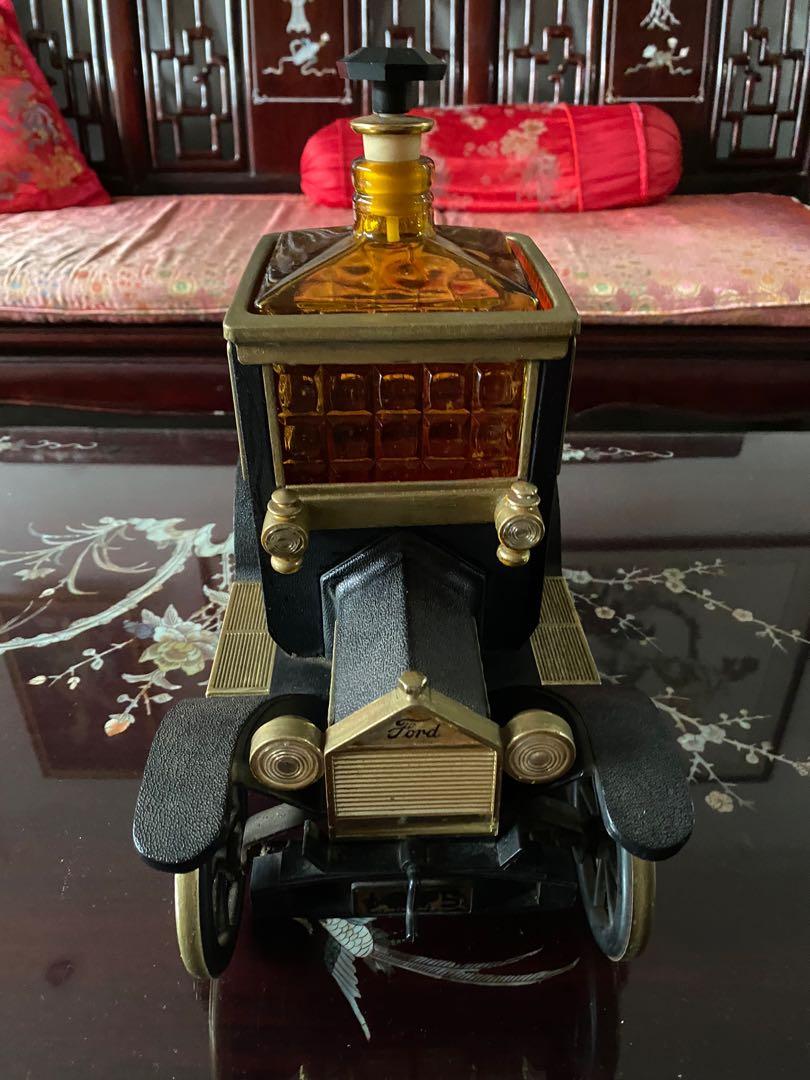 Vintage Car Decanter Set in Antique Automobile Musical Box, Hobbies ...
