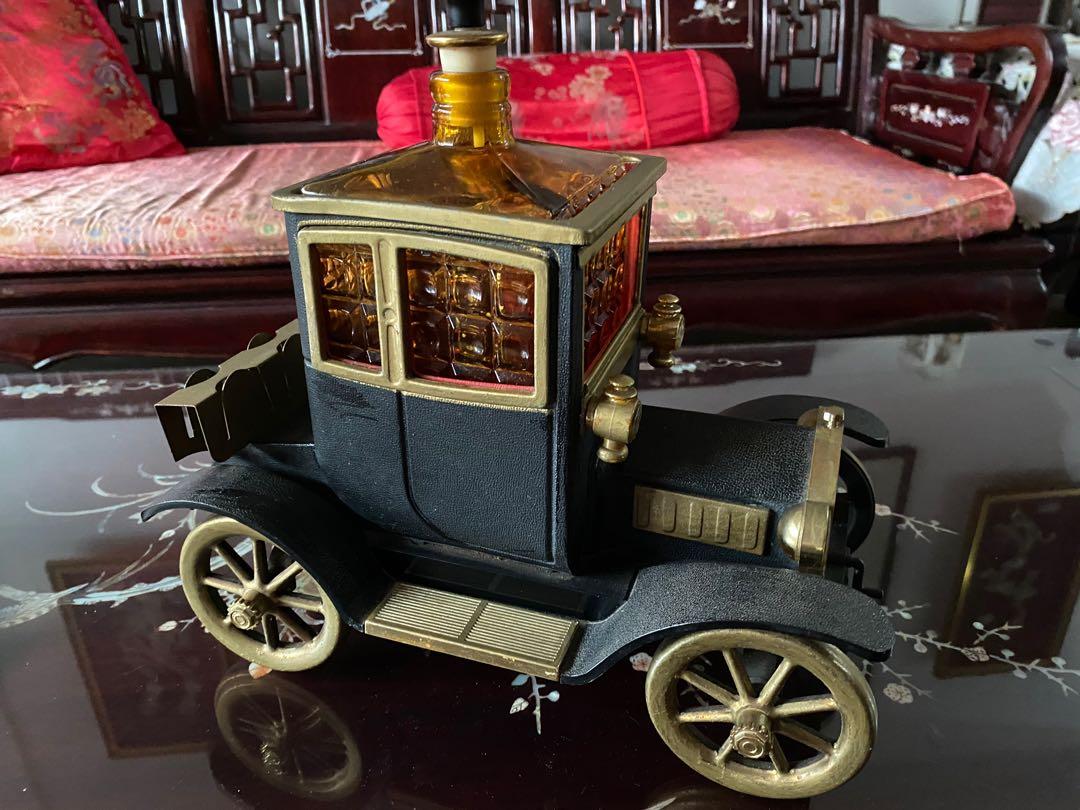 Vintage Car Decanter Set in Antique Automobile Musical Box, Hobbies ...