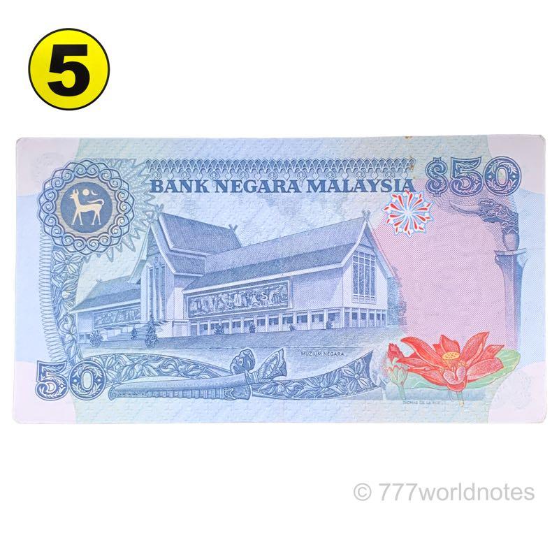 [真钞] Duit Lama RM50 Siri Kelima 5代 RM50.00 5th Edition Old Banknote ...