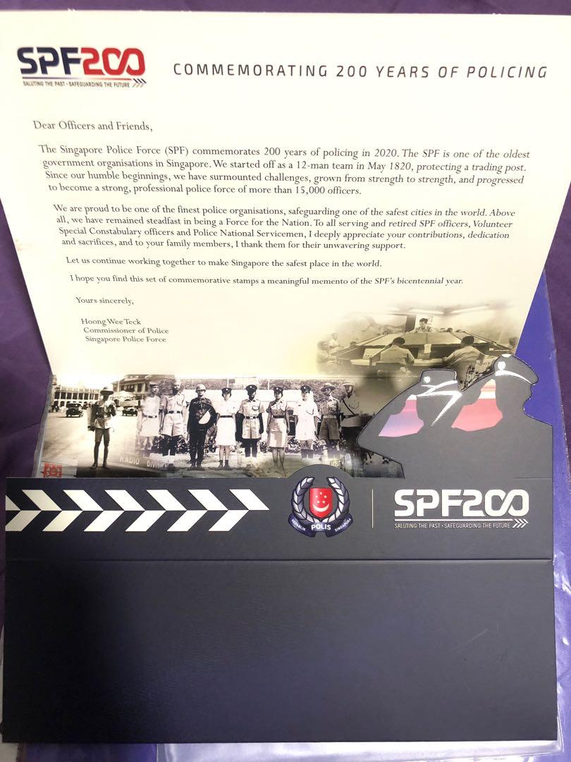 2020 Singapore Police Force SPF200 SPF 200 Years of Policing Mint Stamp ...