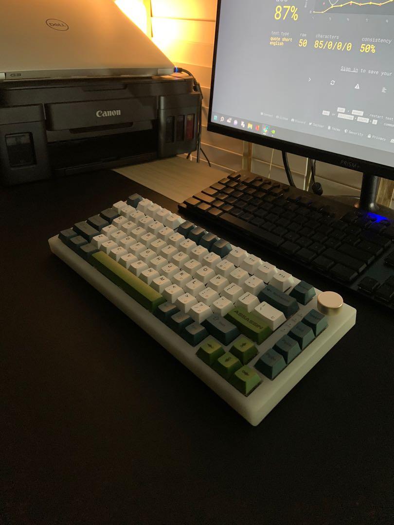 75% custom mechanical keyboard ( Assassin keycaps), Computers & Tech, Parts & Accessories ...