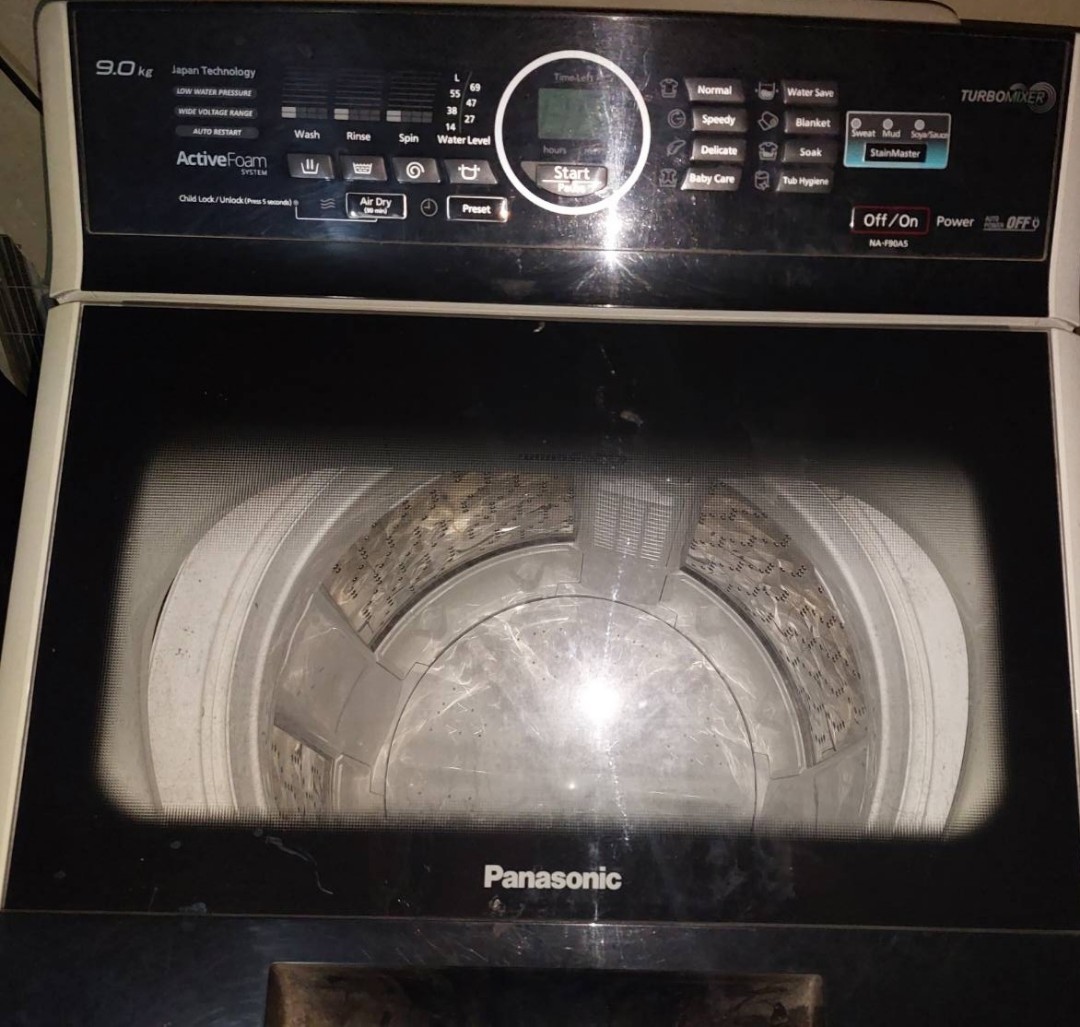 9.0 kg Panasonic Automatic Washing Machine (Wash and Spin Dry), TV ...