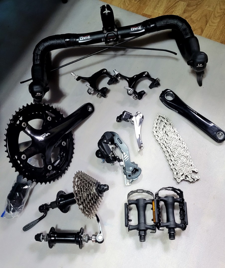 9 Speed Groupset with Cockpit, Sports Equipment, Bicycles & Parts ...