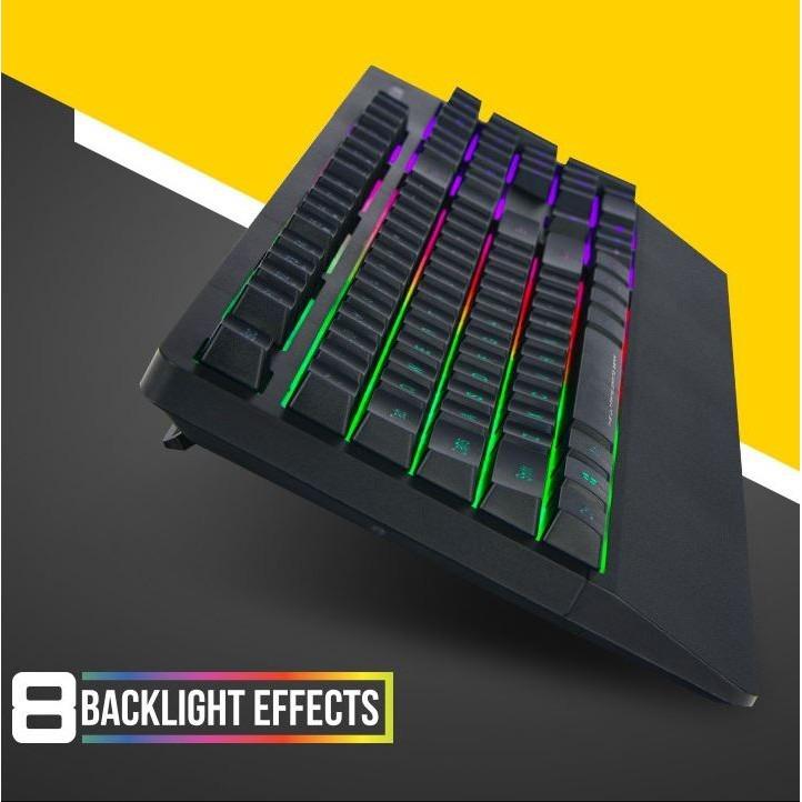 AK666x Anti-Ghosting And Spill Proof Backlit Keyboard - 8 Lighting ...