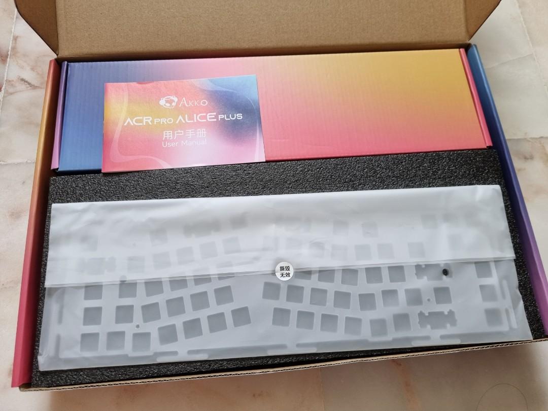 Akko ACR Pro Alice Plus ergonomic mechanical keyboard (Transparent ...