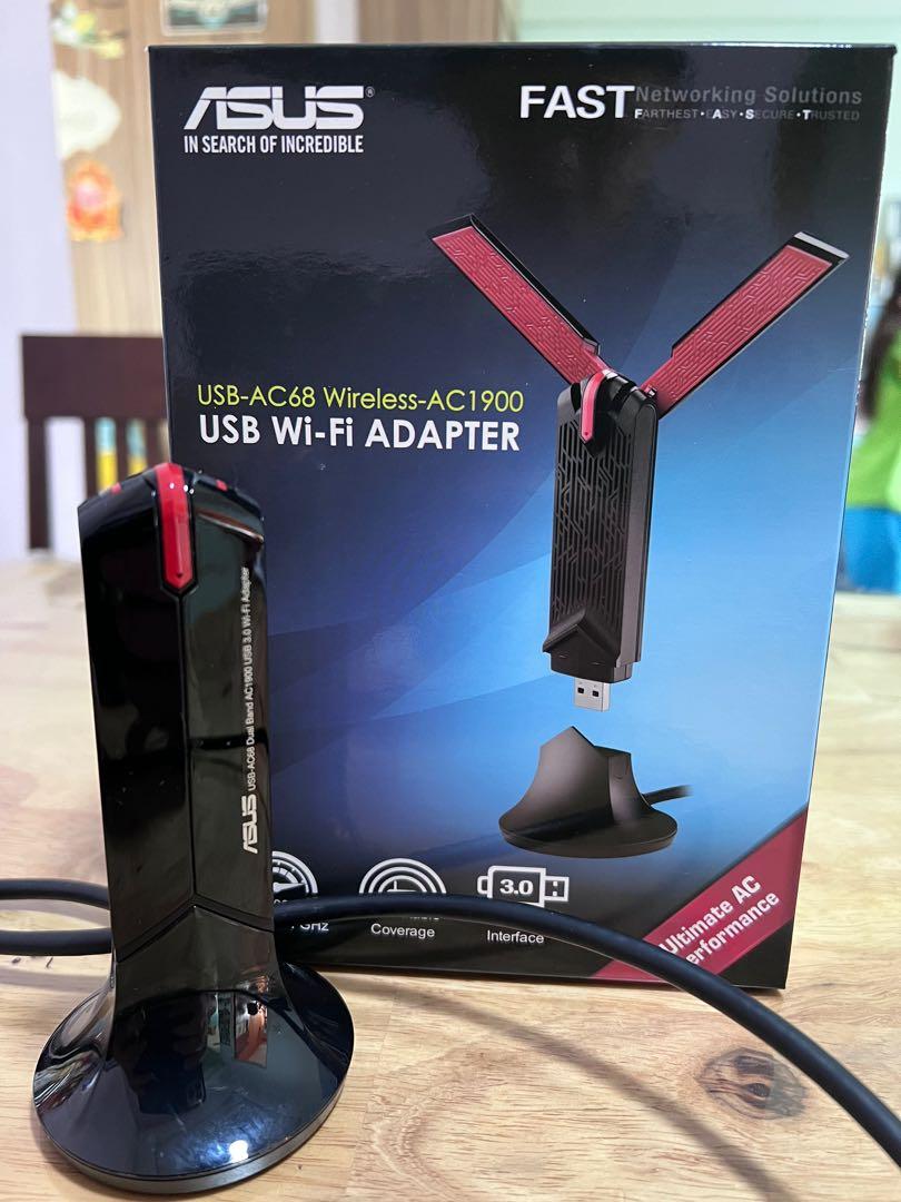 Asus wifi adapter USB-AC68, Computers & Tech, Parts & Accessories ...