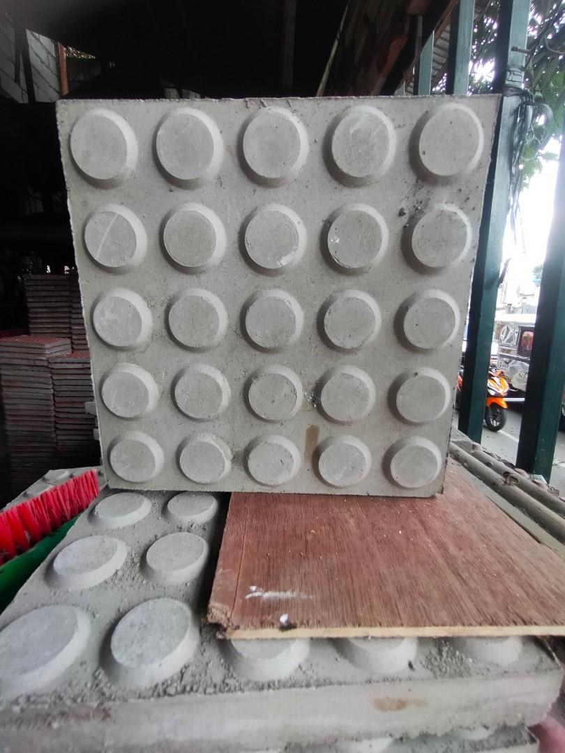 BIG BUTTON GRAY CONCRETE TILES, Commercial & Industrial, Construction ...