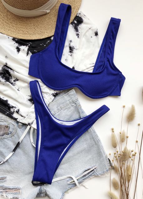 Blue Bikini / Swimsuit set, Women's Fashion, Swimwear, Bikinis ...