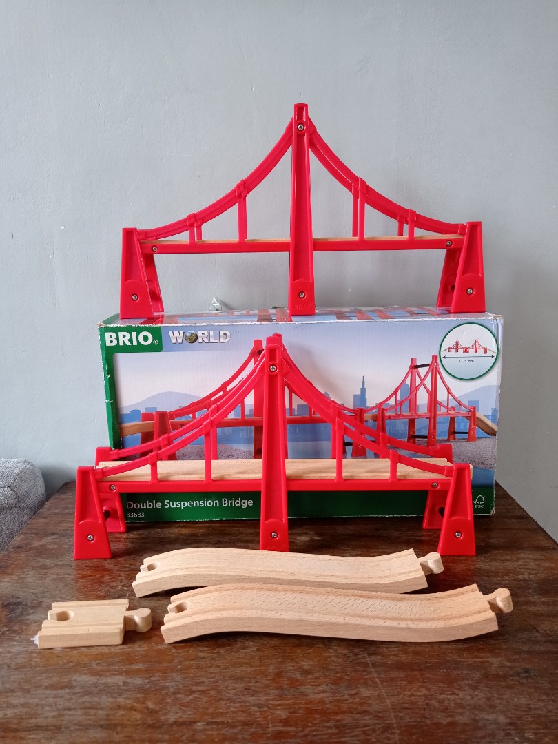 Brio Double Suspension Bridge, Hobbies & Toys, Toys & Games on Carousell