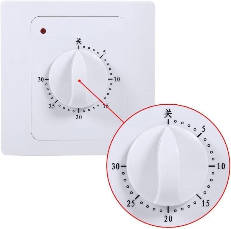 [C7658] Timer Socket,AC 220V 10A 30Min Electric Time Countdown Digital Time Plug Timer Switch ...