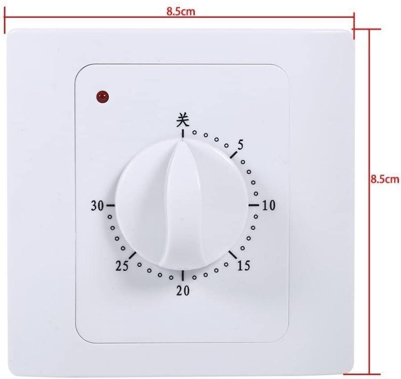 [C7658] Timer Socket,AC 220V 10A 30Min Electric Time Countdown Digital Time Plug Timer Switch ...