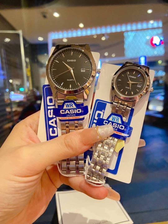 CASIO stainless couple watch Two size options Men's watch: diameter ...