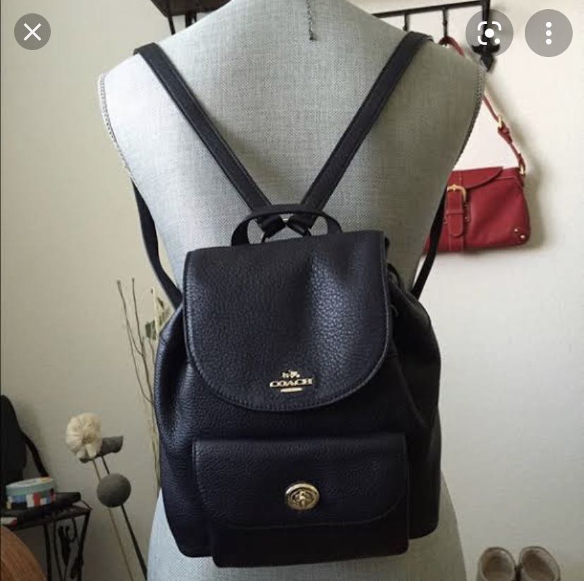 Coach Mini Backpack Blue, Luxury, Bags & Wallets on Carousell