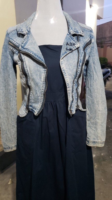 Code A27 Denim Jacket for Women SHOPEE CHECKOUT, Women's Fashion, Coats ...