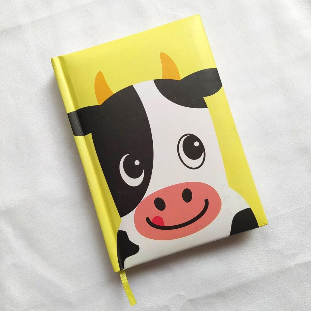 Daiso Japan Cushioned Cow Notebook, Hobbies & Toys, Stationary & Craft ...