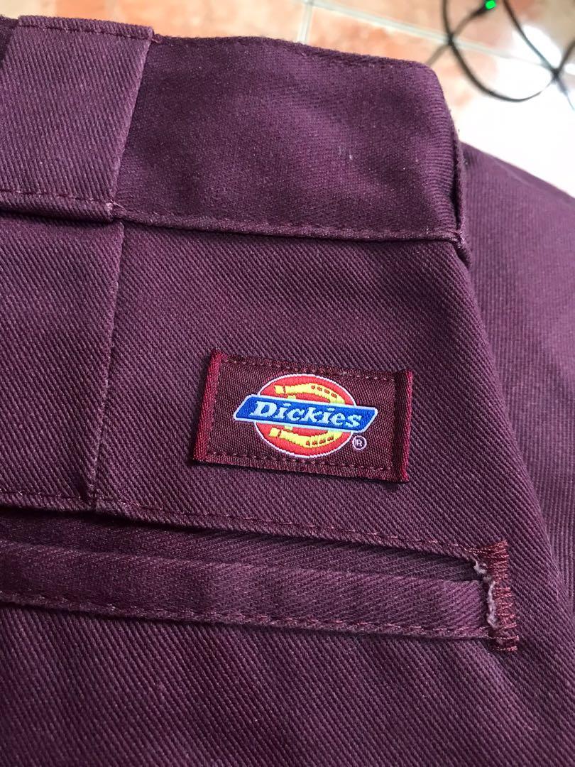 Dickies 874 Maroon Pants, Men's Fashion, Bottoms, Chinos on Carousell