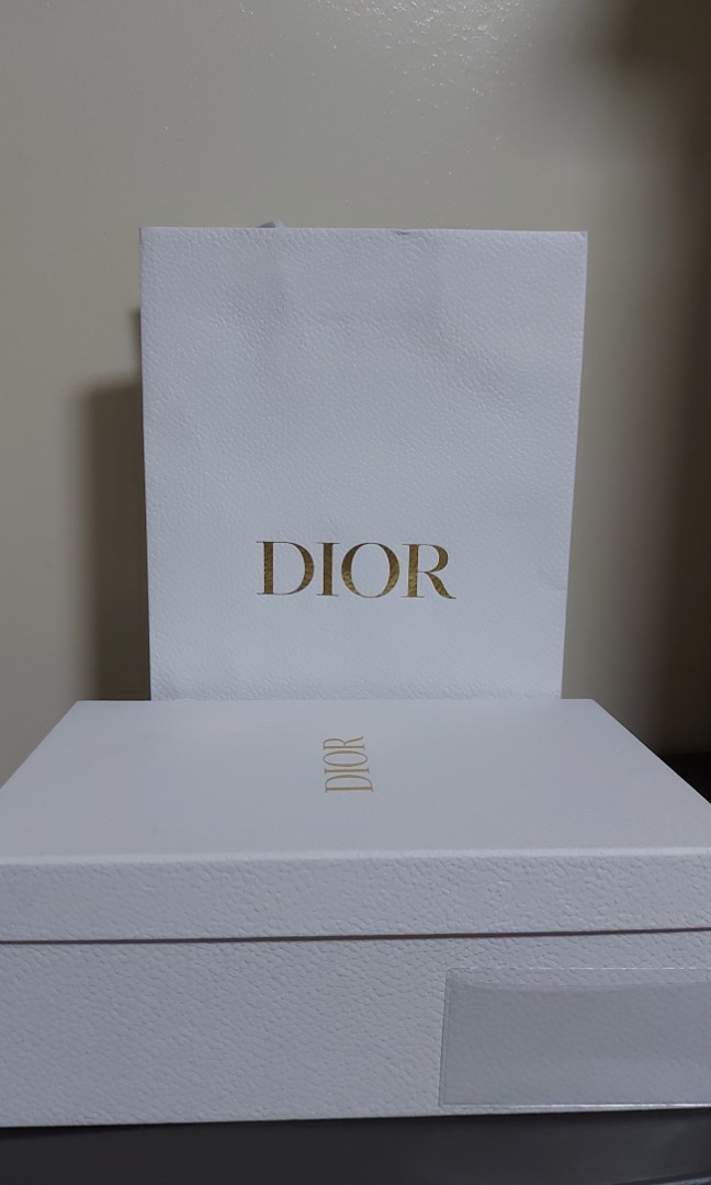 Dior shoe box and paperbag, Luxury, Bags & Wallets on Carousell