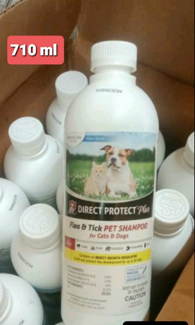 DIRECT PROTECT PLUS FLEA AND TICK PET SHAMPOO, Pet Supplies, Health ...