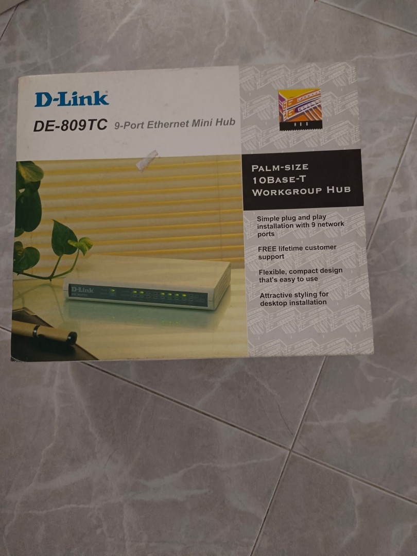 DLink 9 Port Ethernet Mini Hub, Computers & Tech, Parts & Accessories ...