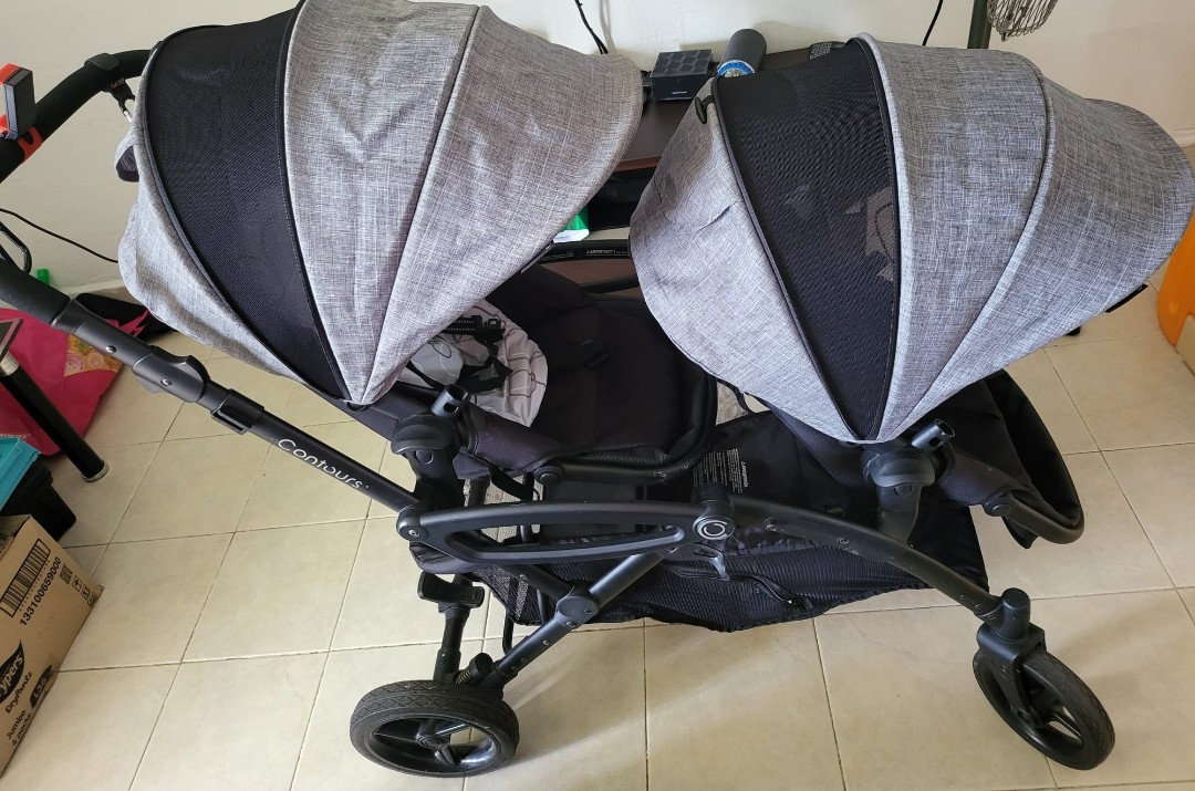 Double Contour V2 Stroller come with Bassinet, Babies & Kids, Going Out ...