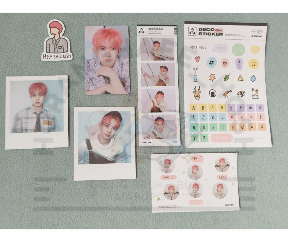 enhypen ggu ggu package 2022 tingi Heeseung SET pola pc photo strip ...