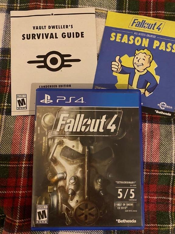 Fallout 4 PS4 Game Playstation 4 PS 4 Fallout4 Fall Out With Guide ...