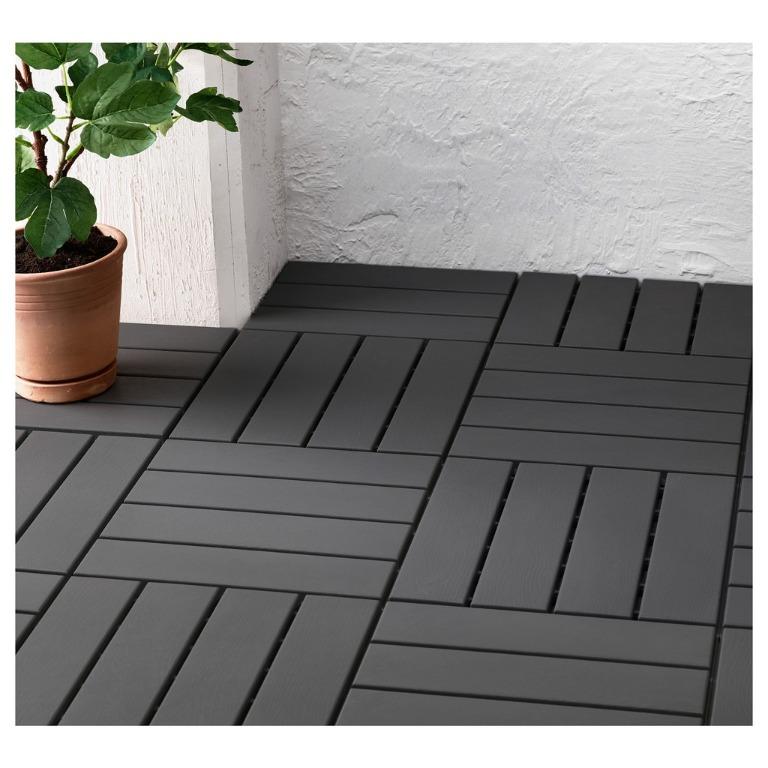Felton Plastic Floor Deck (45.2cm x 45.2cm x 1.9cm) Wood Surface Design ...