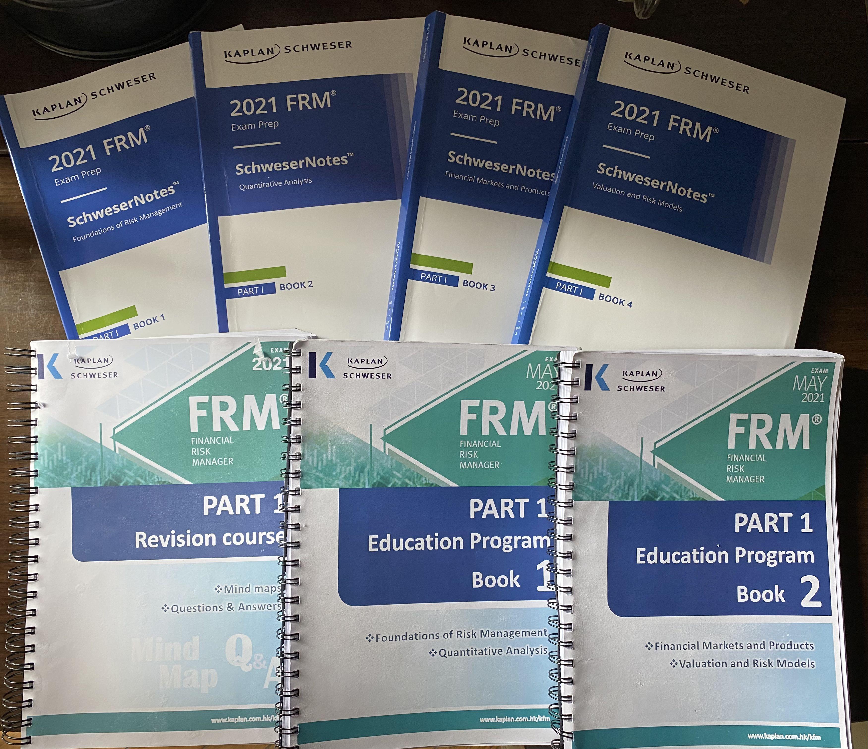 FRM Part 1: Schweser Notes + Question Bank + Notes, 興趣及遊戲, 書本 & 文具, 教科書 ...