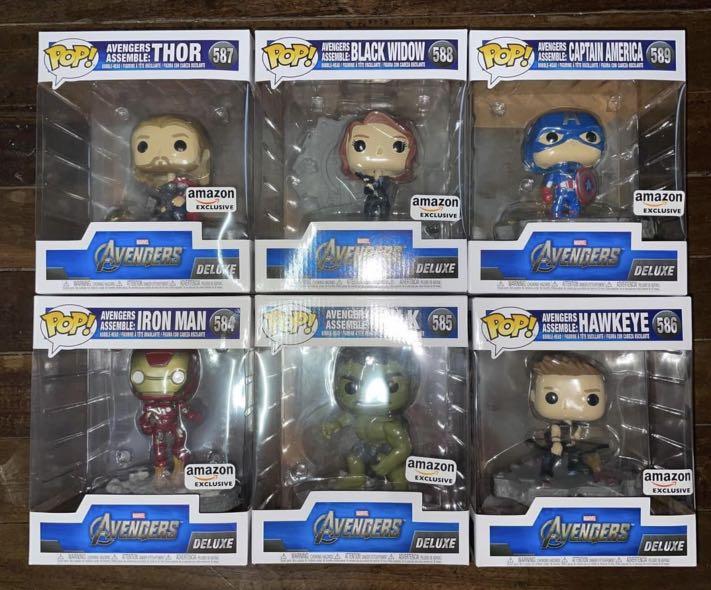 Funko Avengers Assemble Set (ironman,capt a.,thor,hulk,hawkeye,black ...