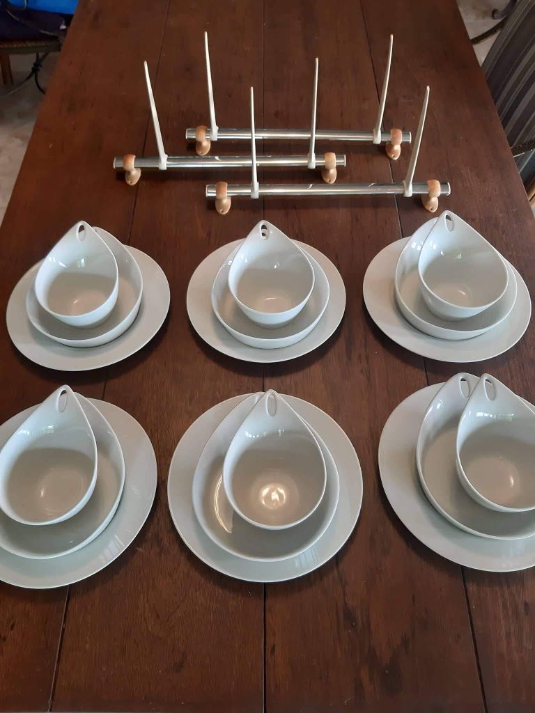 Genuine Philippe Starck Porcelain Plate Set, Furniture & Home Living ...