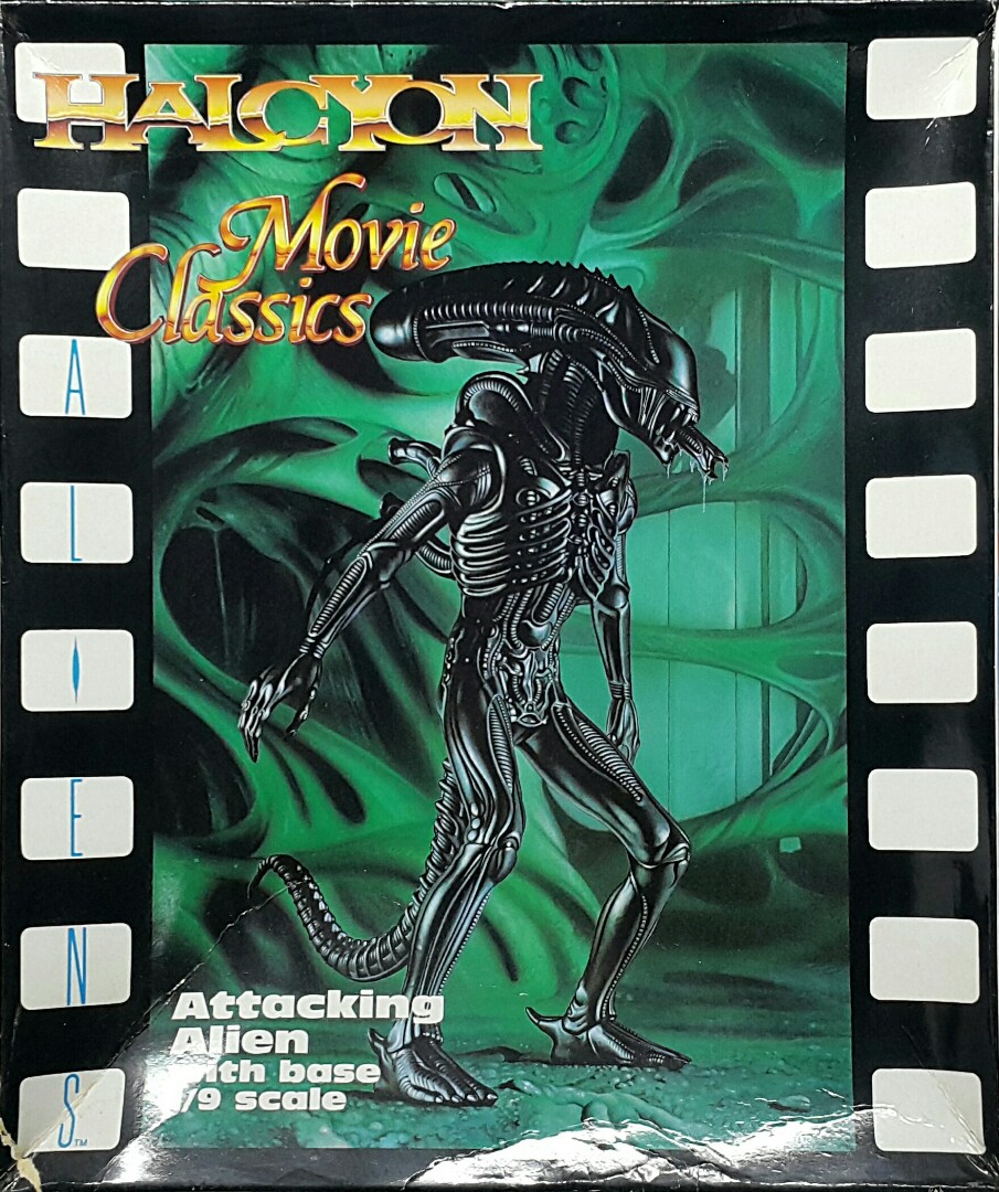 HALCYON 00134 電影經典 異形續集 攻擊中的異形 連 地台 拼裝模型 MOVIE CLASSICS ALIENS HAL14 1/ ...