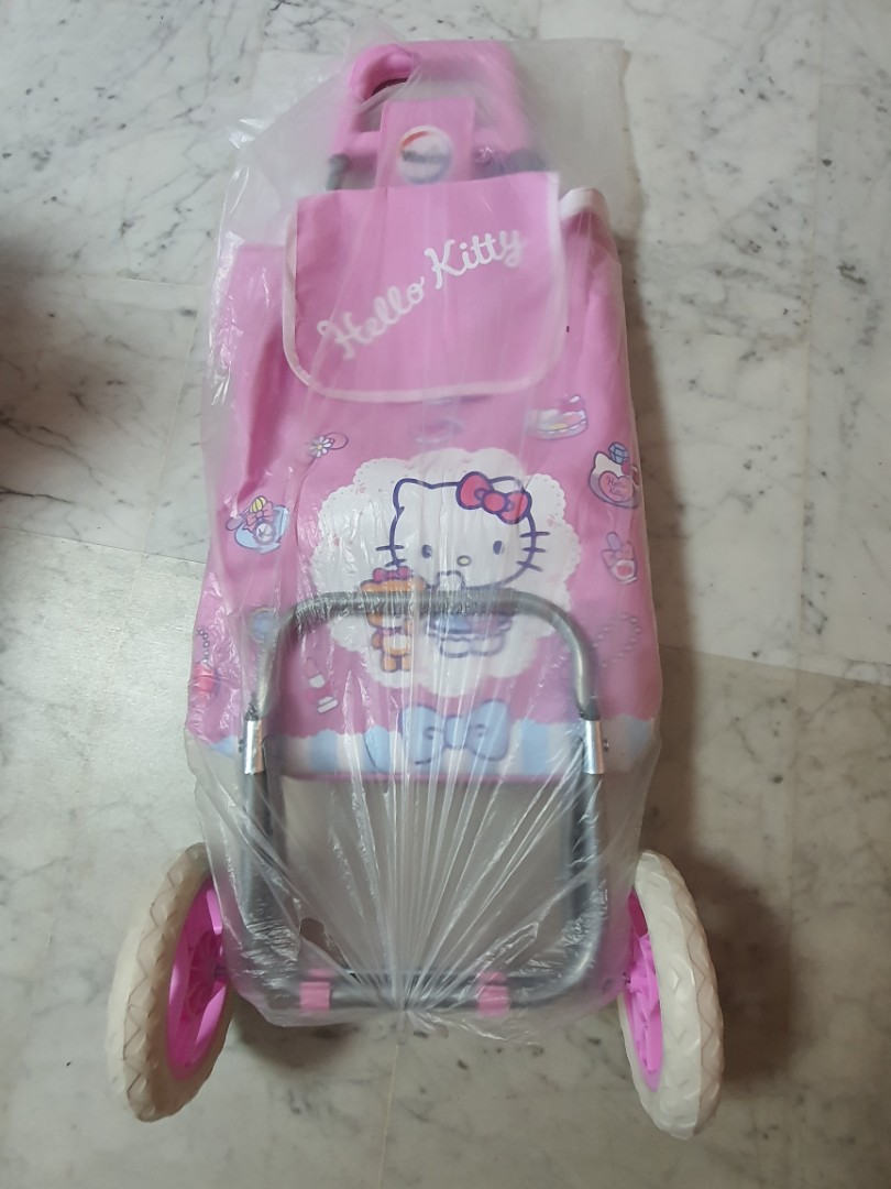 Hello Kitty Trolley, Hobbies & Toys, Travel, Luggage on Carousell