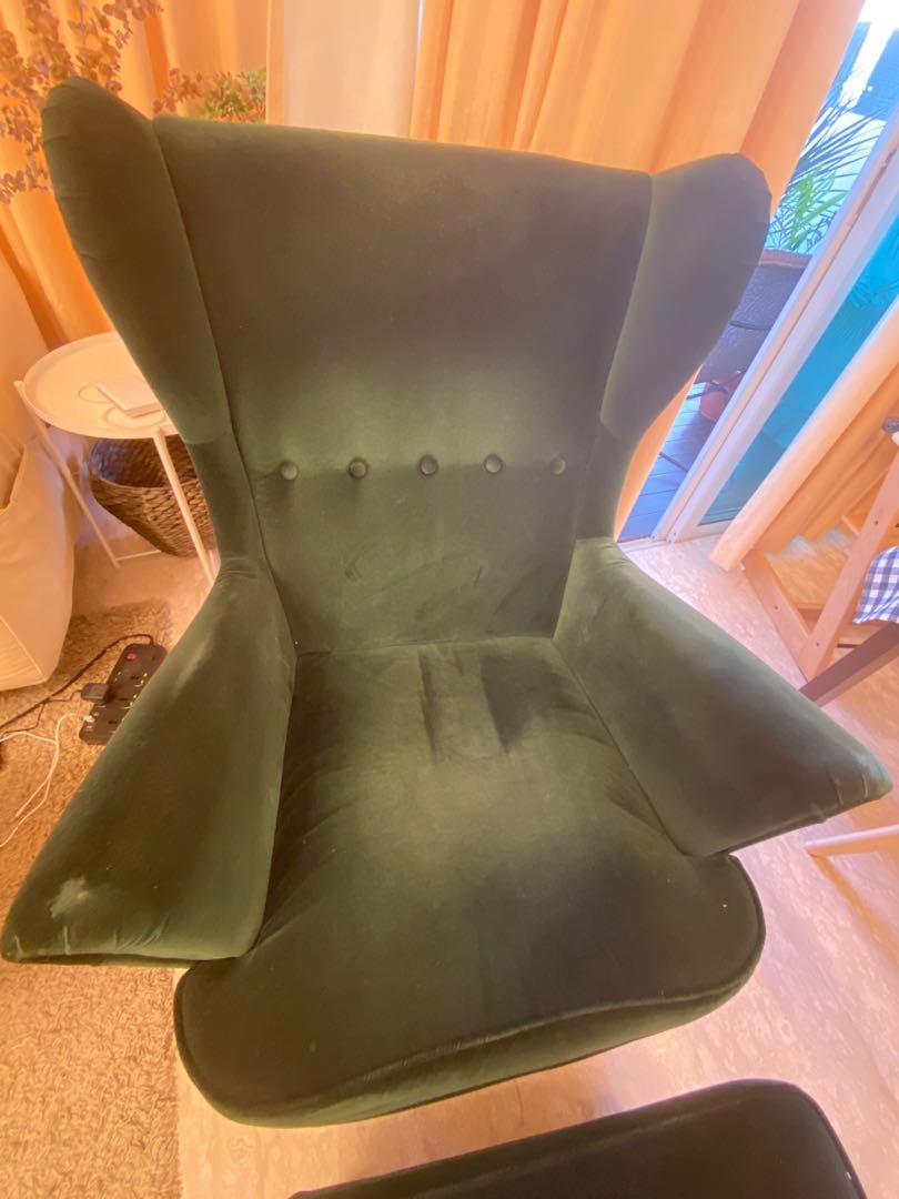 IKEA Arm chair - STRANDMON, Furniture & Home Living, Furniture, Chairs ...