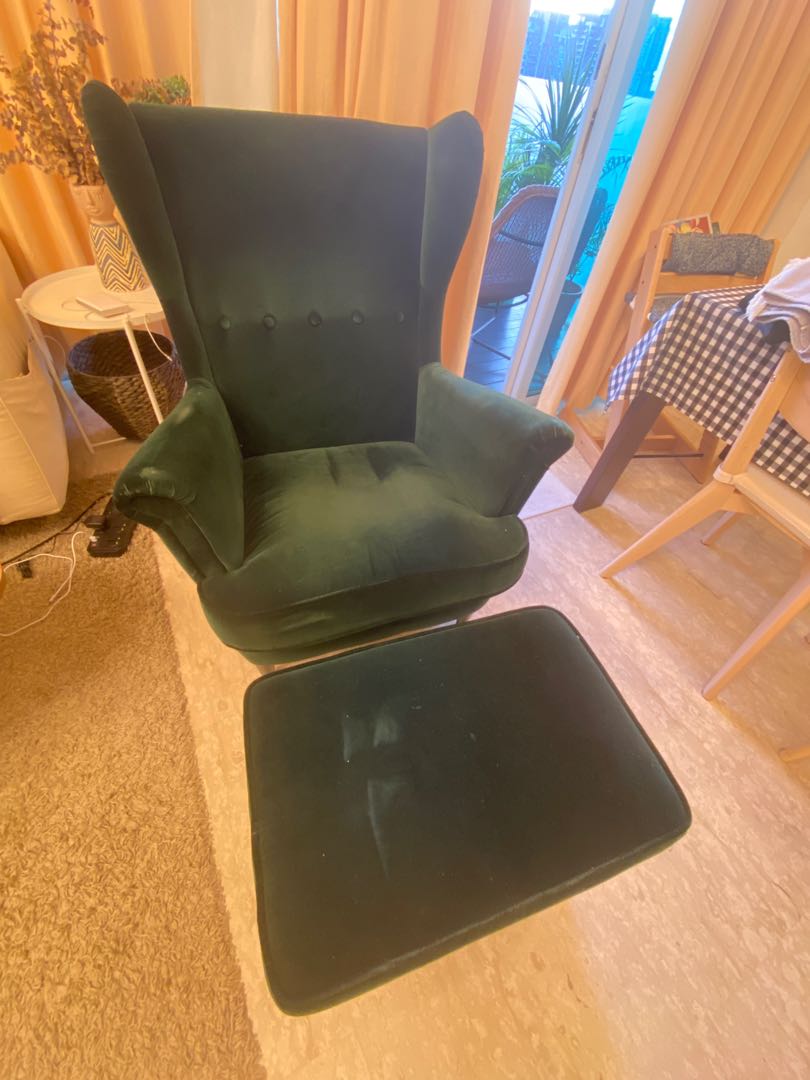 IKEA Arm chair - STRANDMON, Furniture & Home Living, Furniture, Chairs ...