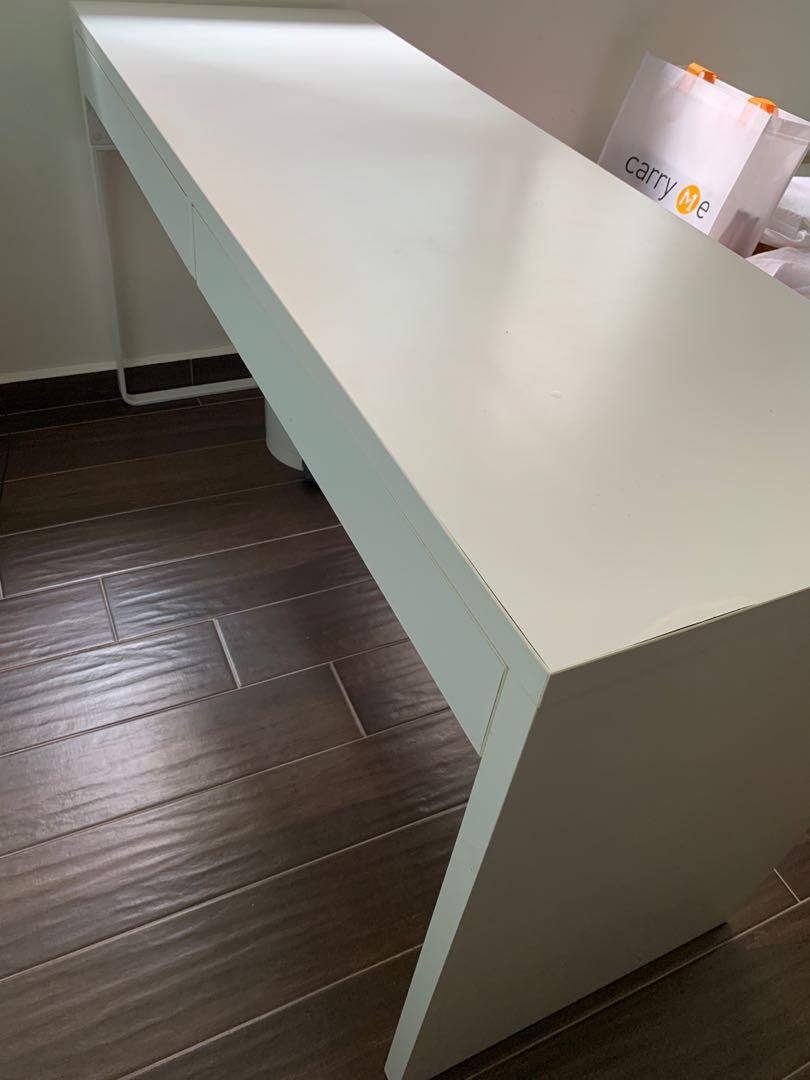 Ikea Micke computer desk/table, Furniture & Home Living, Furniture ...