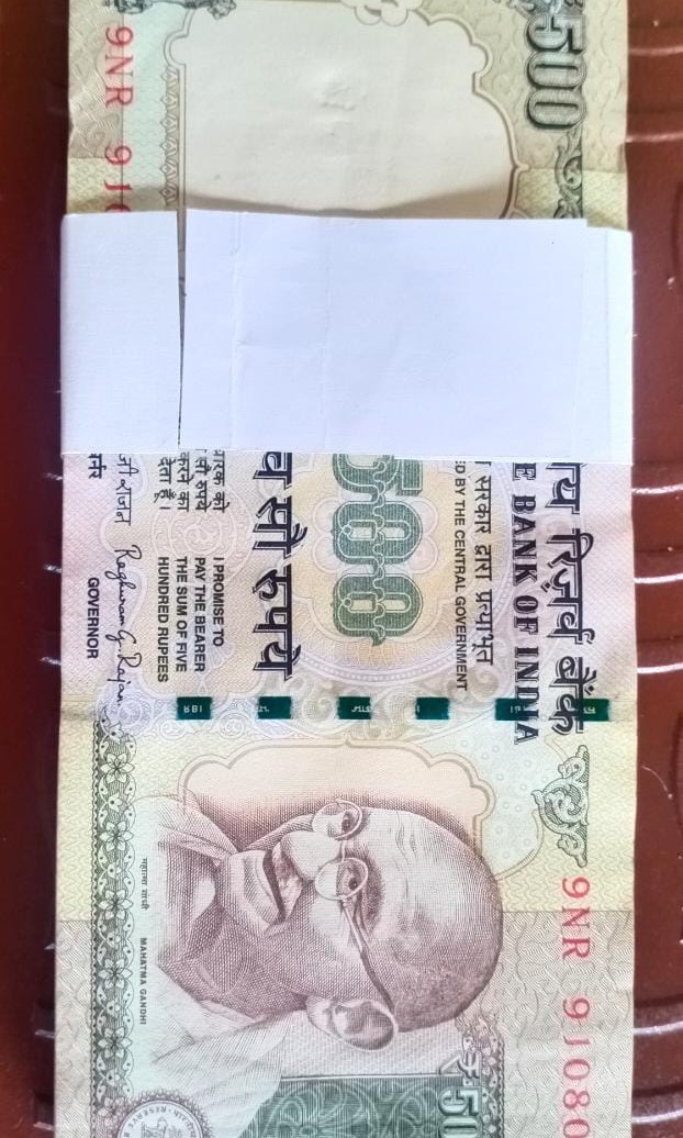 India - 500 rupees - Full serial bundle of 100 notes - UNC & MINT ...