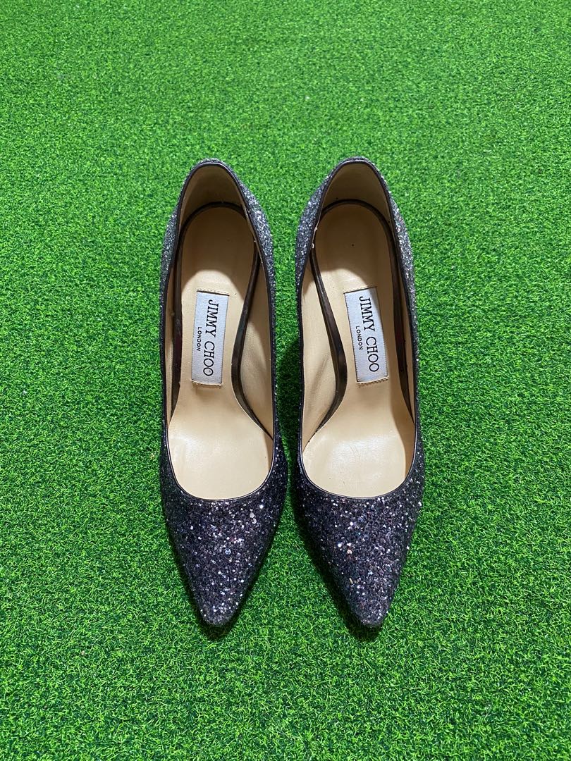 Jimmy Choo glitter pumps, Luxury, Sneakers & Footwear on Carousell