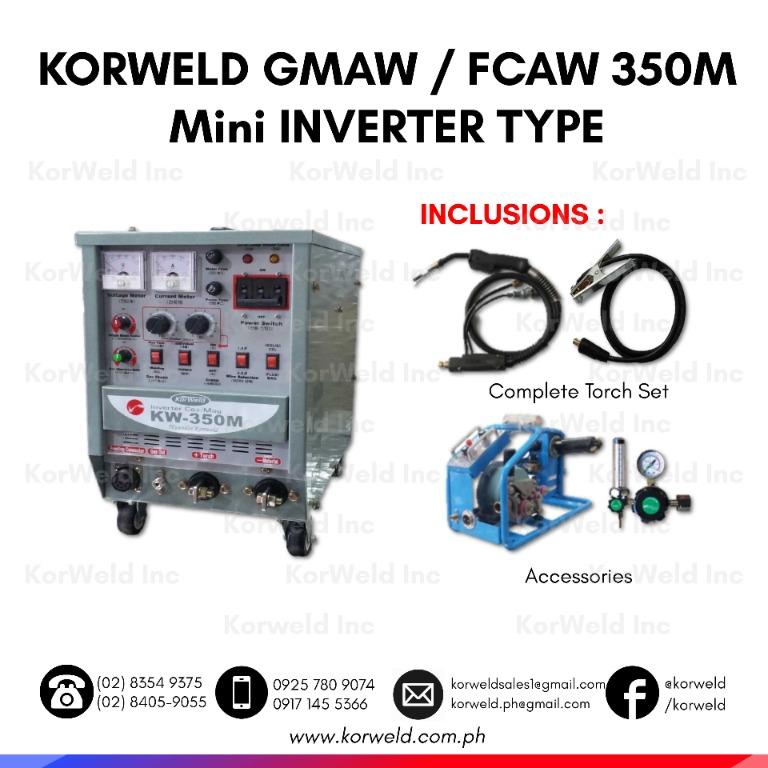 KORWELD MIG Welding Machine 350MINI (220V 1&3 PHASE), Commercial ...