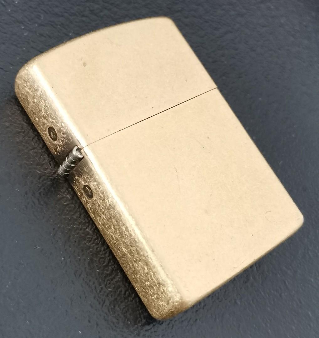 LIGHTER ZORRO ARMOR CASING THICK, PURE BRASS, TUMBLED BRASS FINISH ...