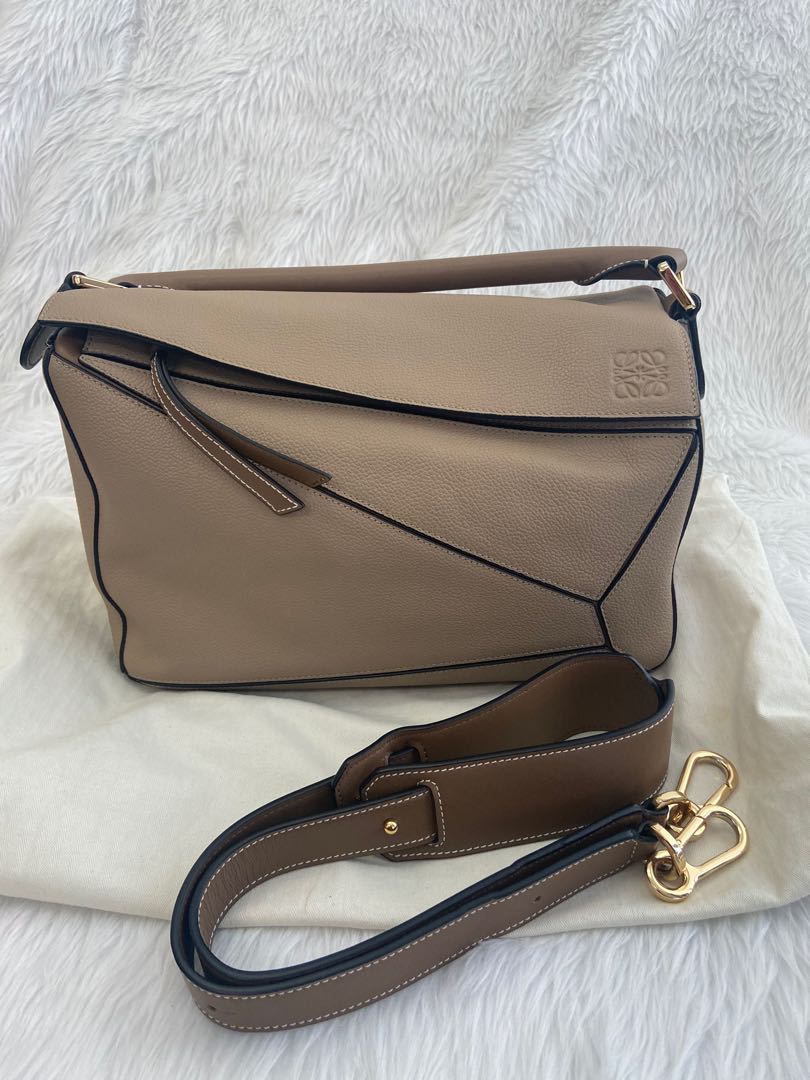 Loewe Sand Puzzle Soft Grained Calfskin Ladies Bag, Luxury, Bags ...