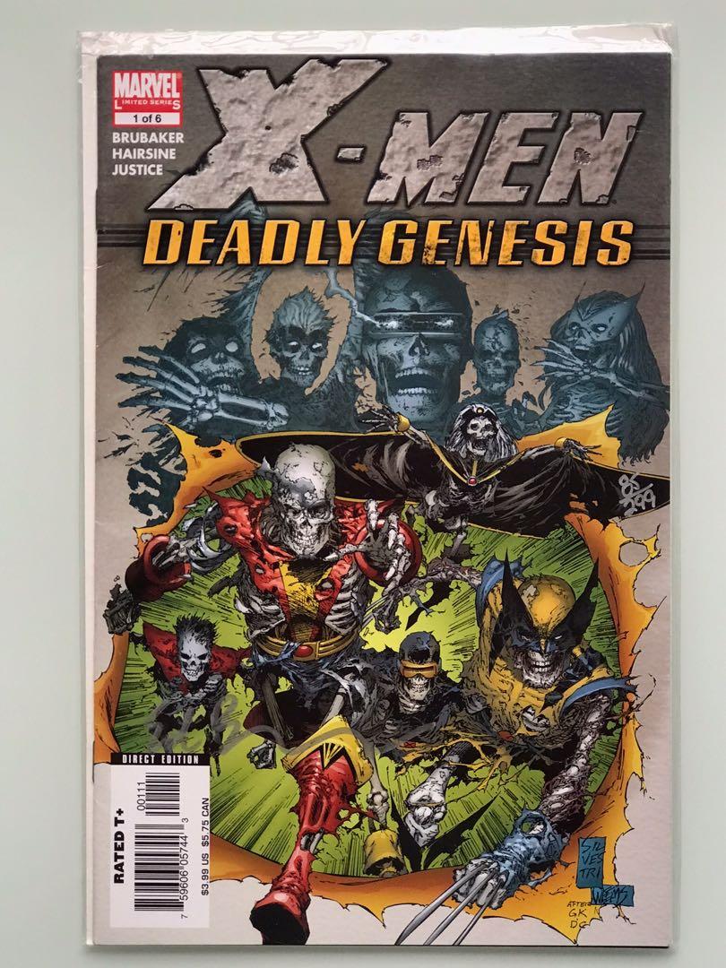 X-Men Deadly Genesis #1: (VF, 12/05) S/N by ED Brubaker #85/299 c/w COA ...