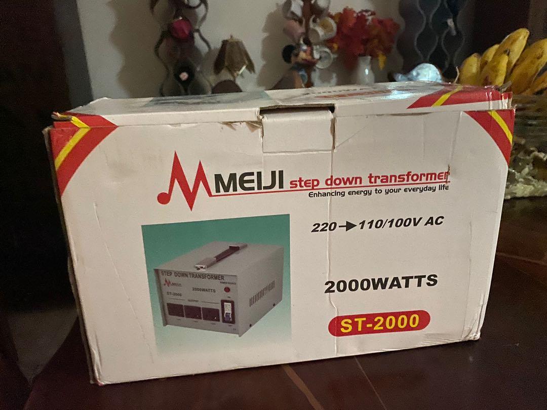 Meiji stepdown transformer 2000w, TV & Home Appliances, Electrical ...