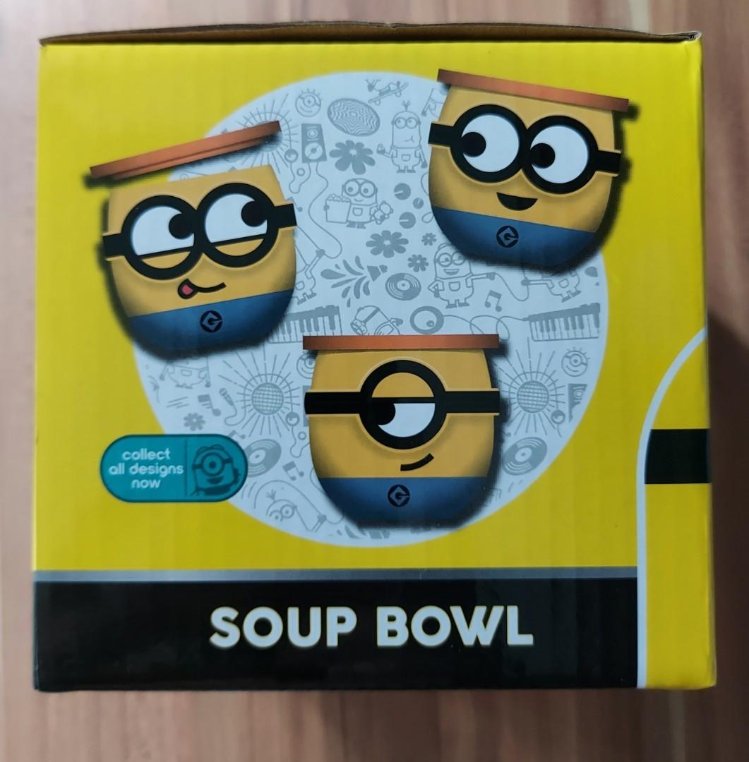 Minions Soup Bowl, Furniture & Home Living, Kitchenware & Tableware ...