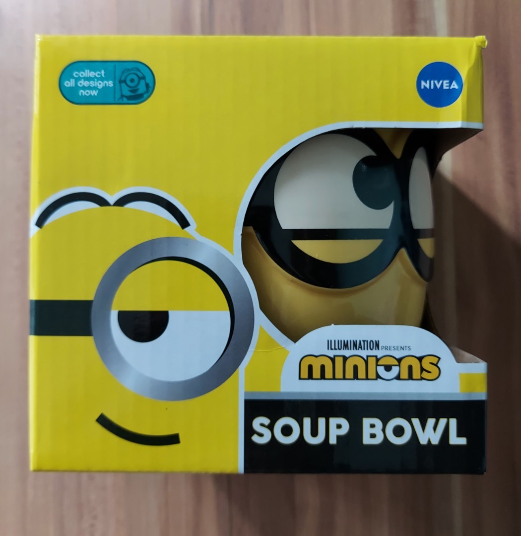 Minions Soup Bowl, Furniture & Home Living, Kitchenware & Tableware ...