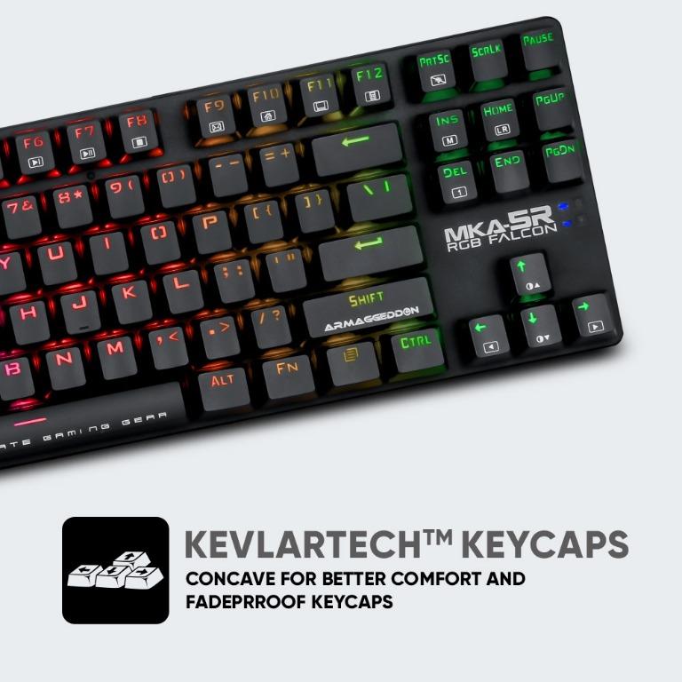 MKA-5R RGB Falcon Mechanical Gaming Keyboard With RGB Light Effect ...