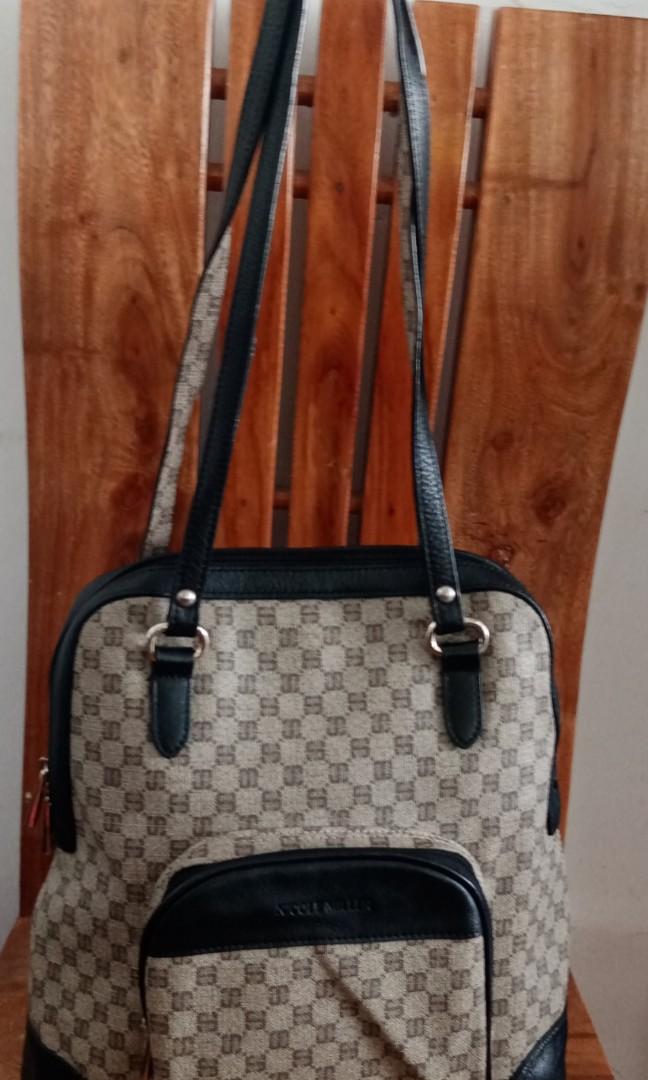 Nicole Miller 2 way backpack /shoulder bag, Women's Fashion, Bags ...