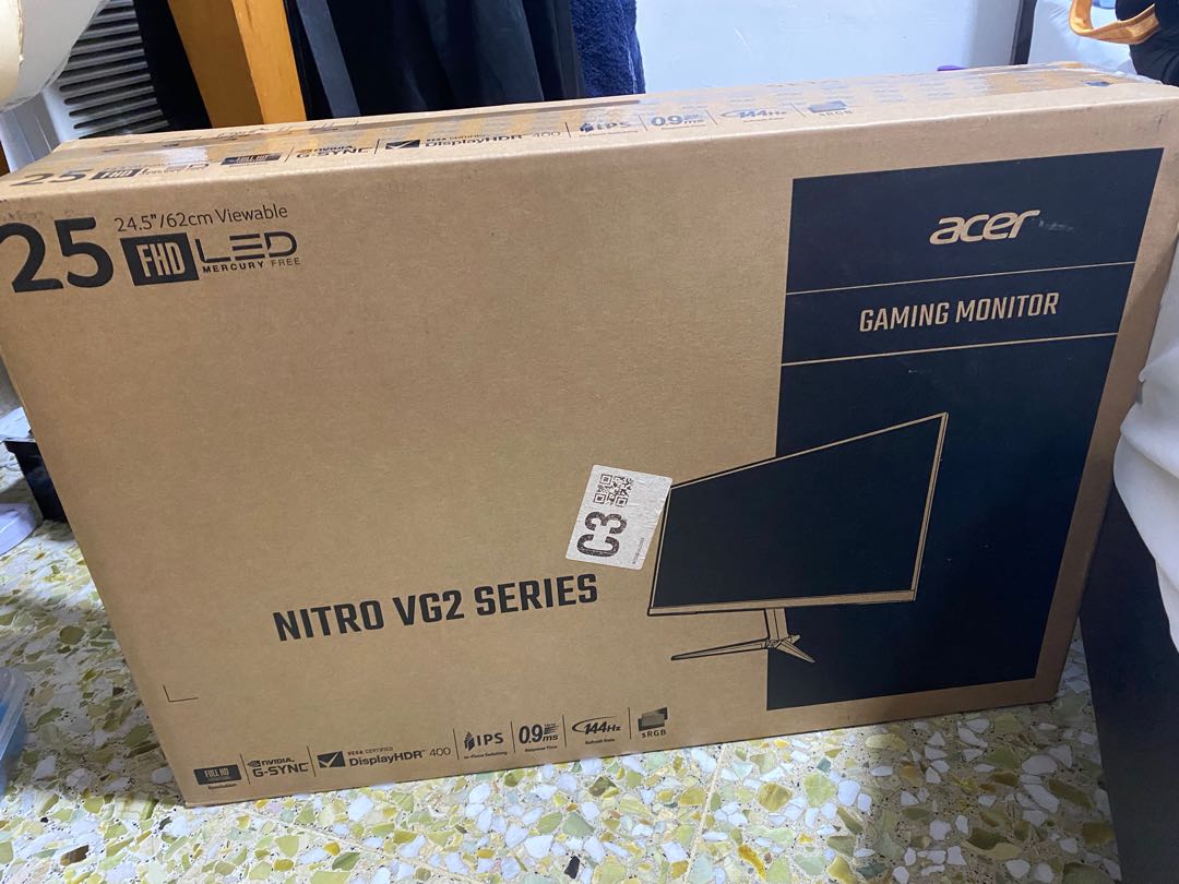 Nitro VG2 144hz gaming monitor, Computers & Tech, Parts & Accessories ...