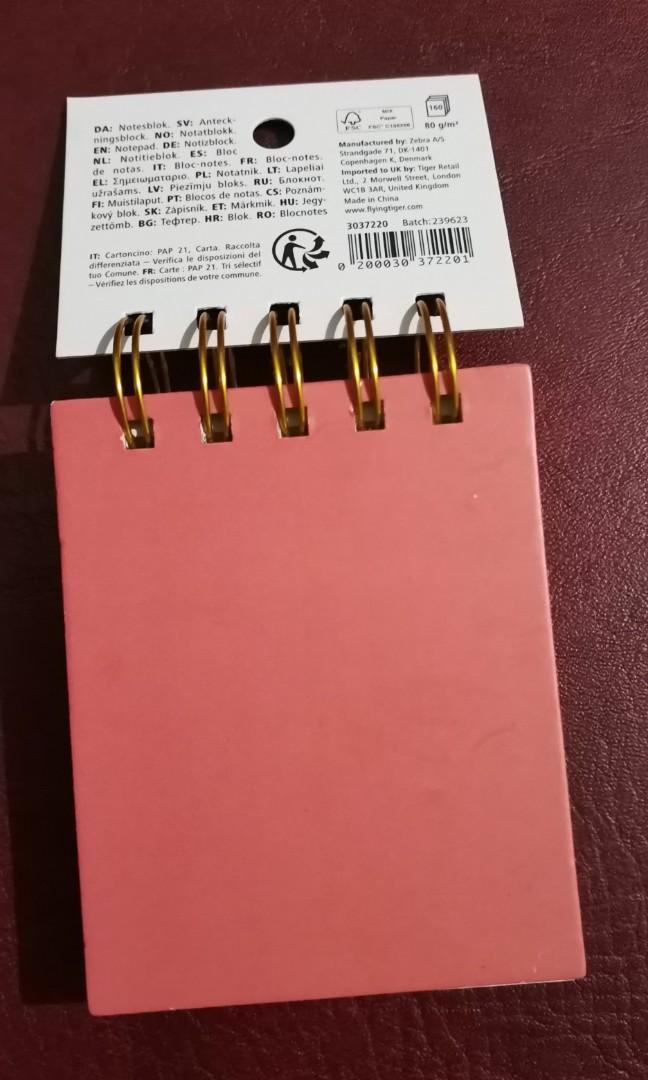 Notebook tickler, Hobbies & Toys, Stationary & Craft, Stationery ...