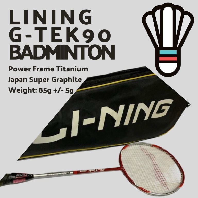 [OFFER $49] NEW LINING LI-NING Badminton GOSEN racket GTEK 90 racquets ...